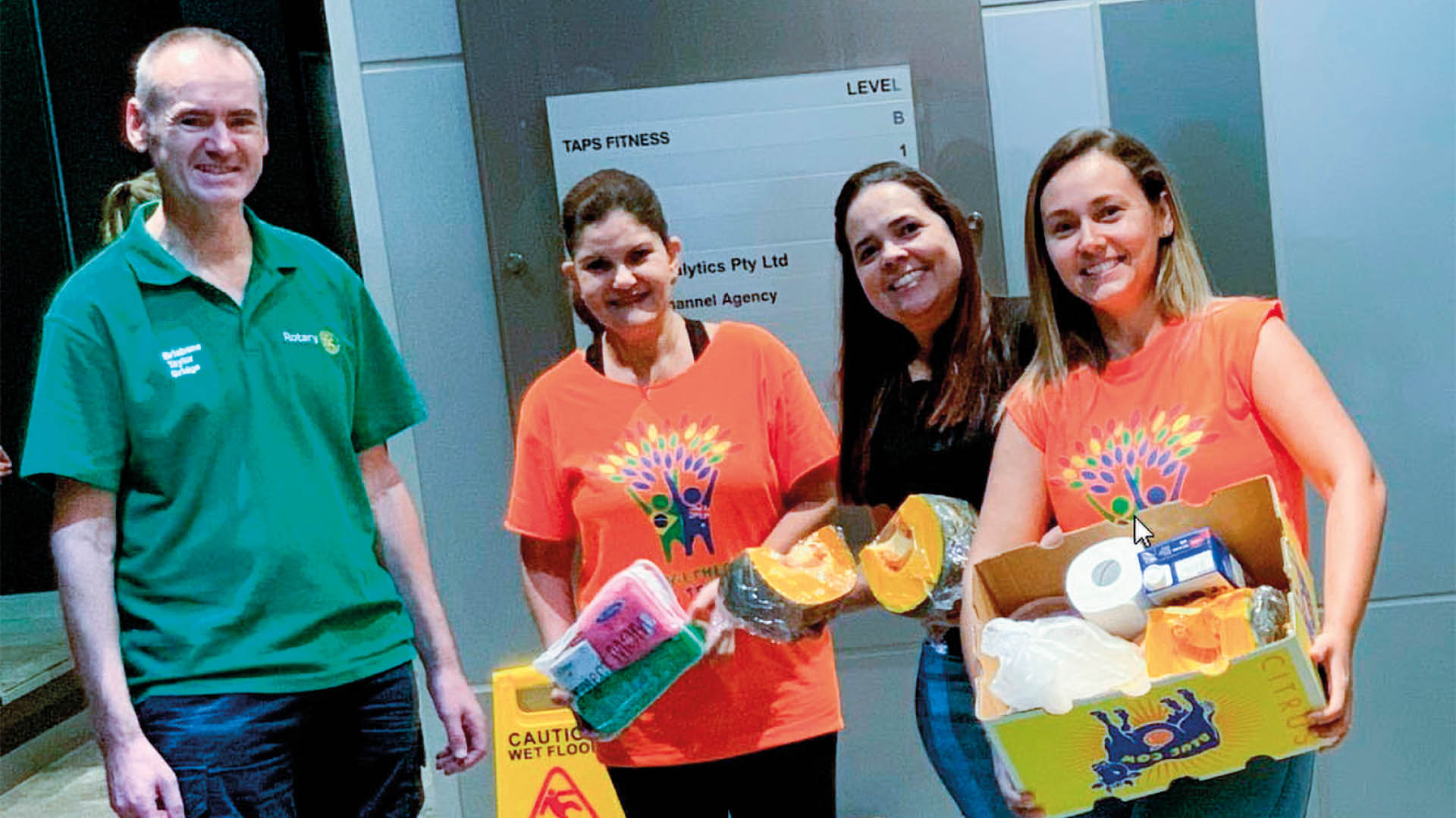 Relief boxes for students • Rotary Down Under