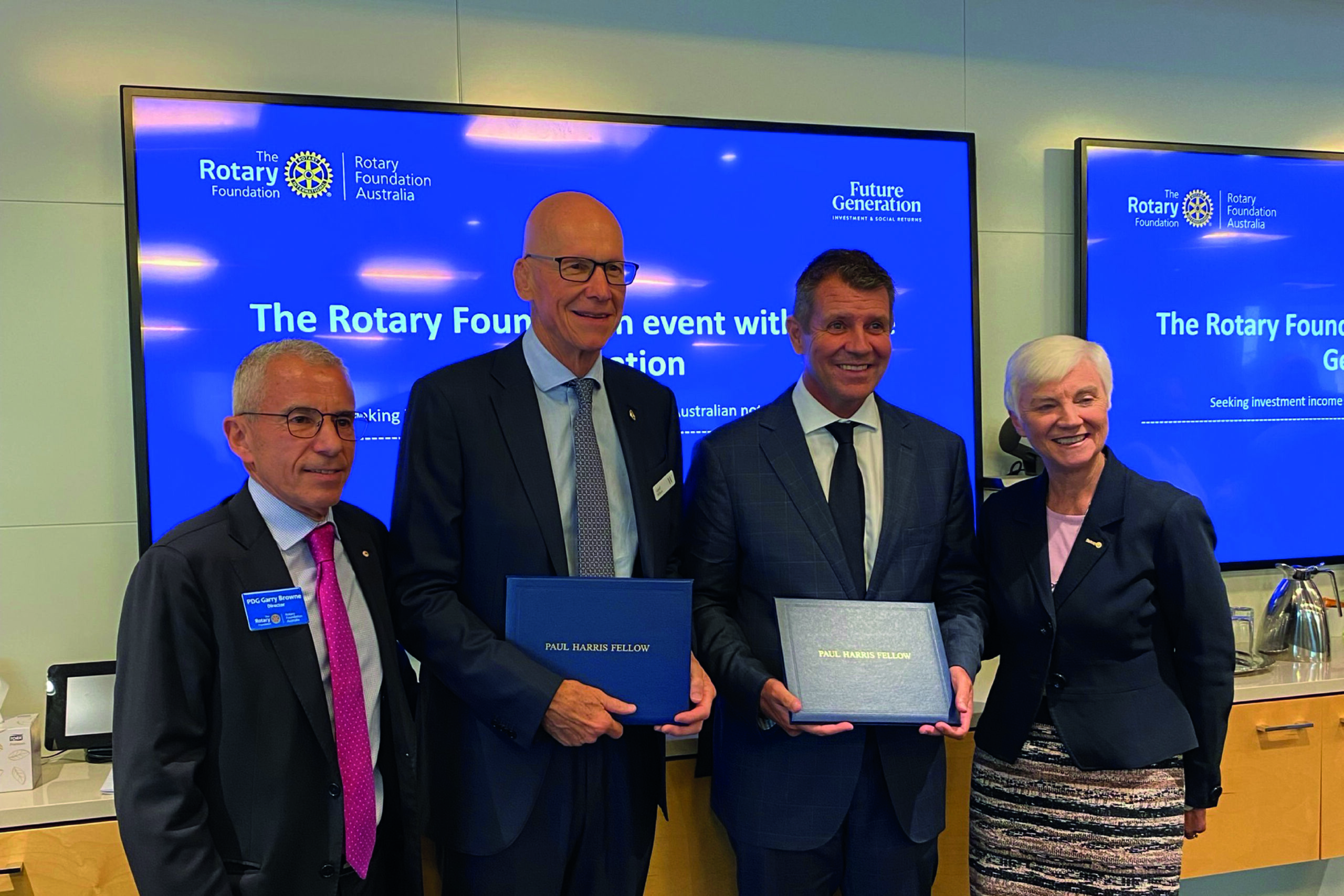 Future Generation An investment that changes the world • Rotary Down Under