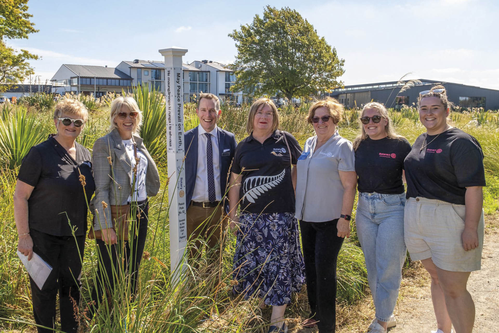 Christchurch’s first official Peace Poles • Rotary Down Under