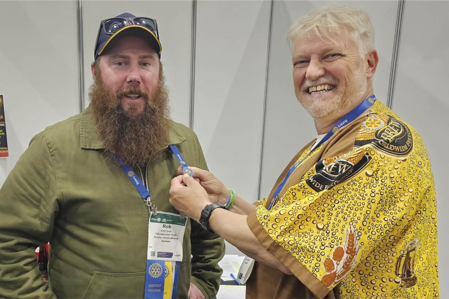 Beers Rotarians Enjoy Worldwide Fellowship • Rotary Down Under
